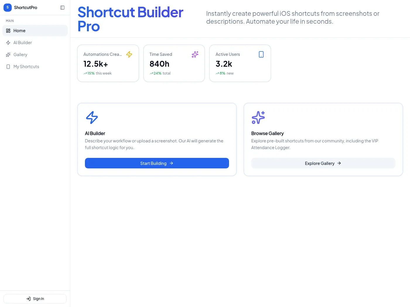Shortcut Builder Pro