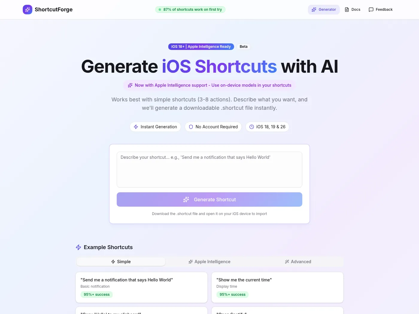 ShortcutForge