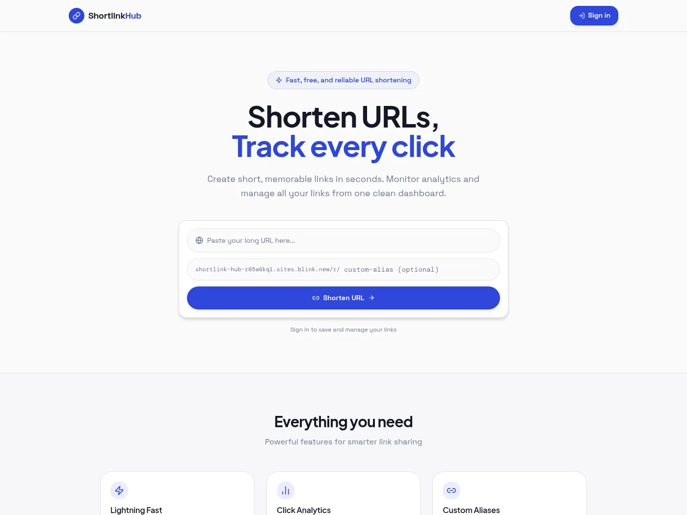 Shortlink Hub