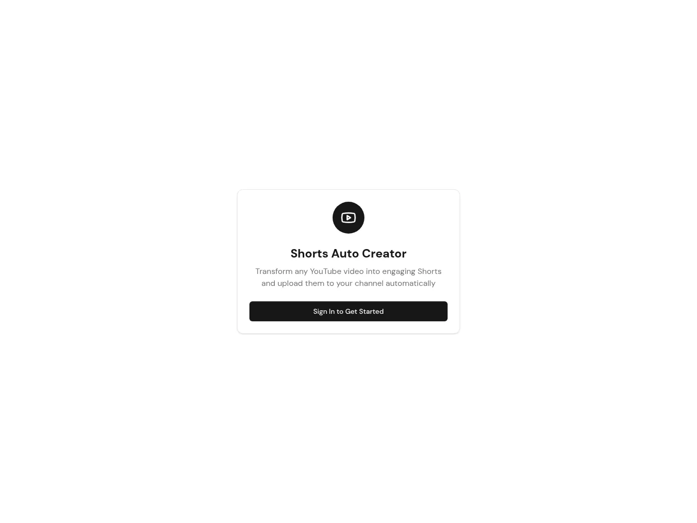 Shorts Auto Creator