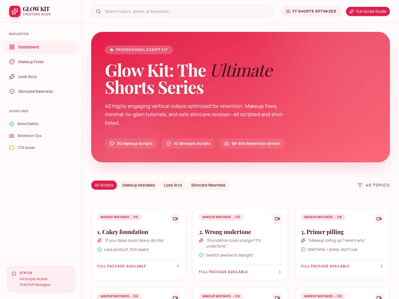 ShortForm Glow Kit