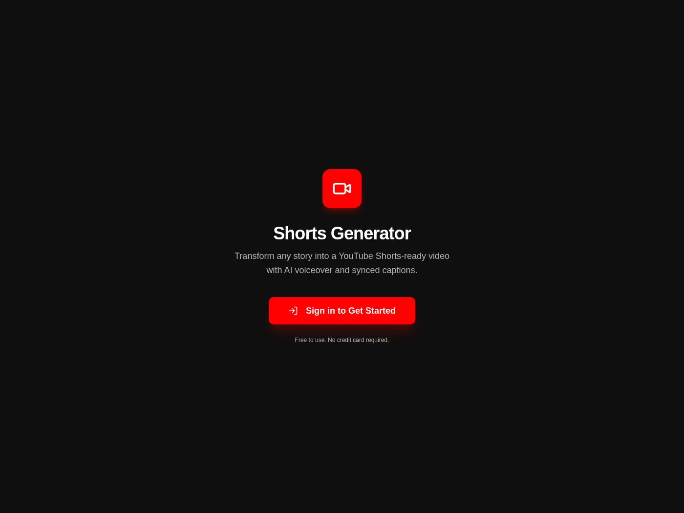 Shorts Story Generator