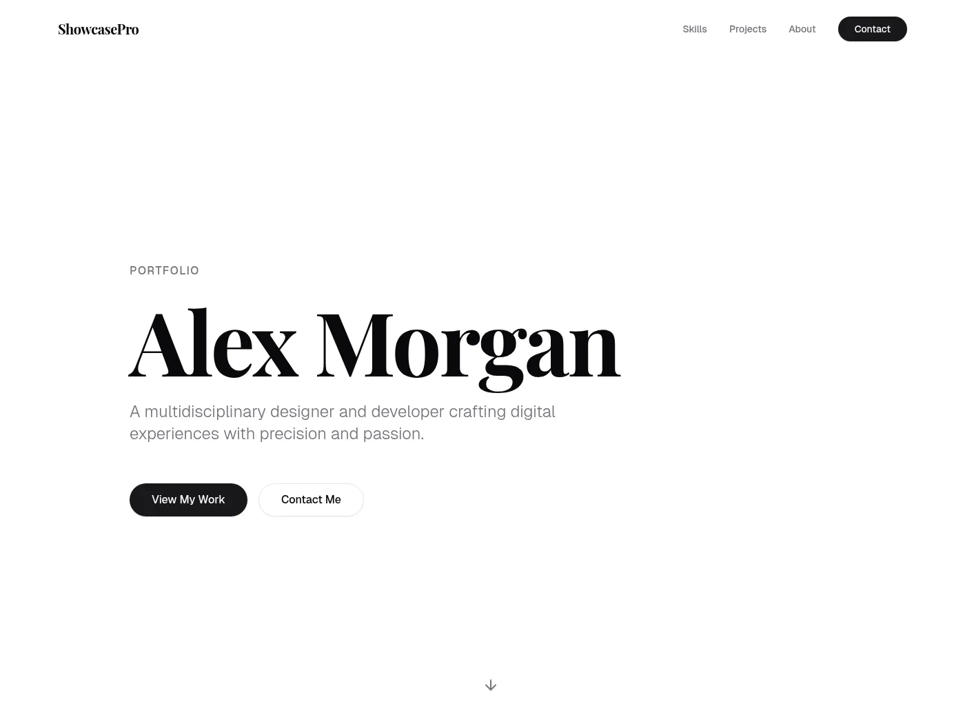 ShowcasePro Portfolio