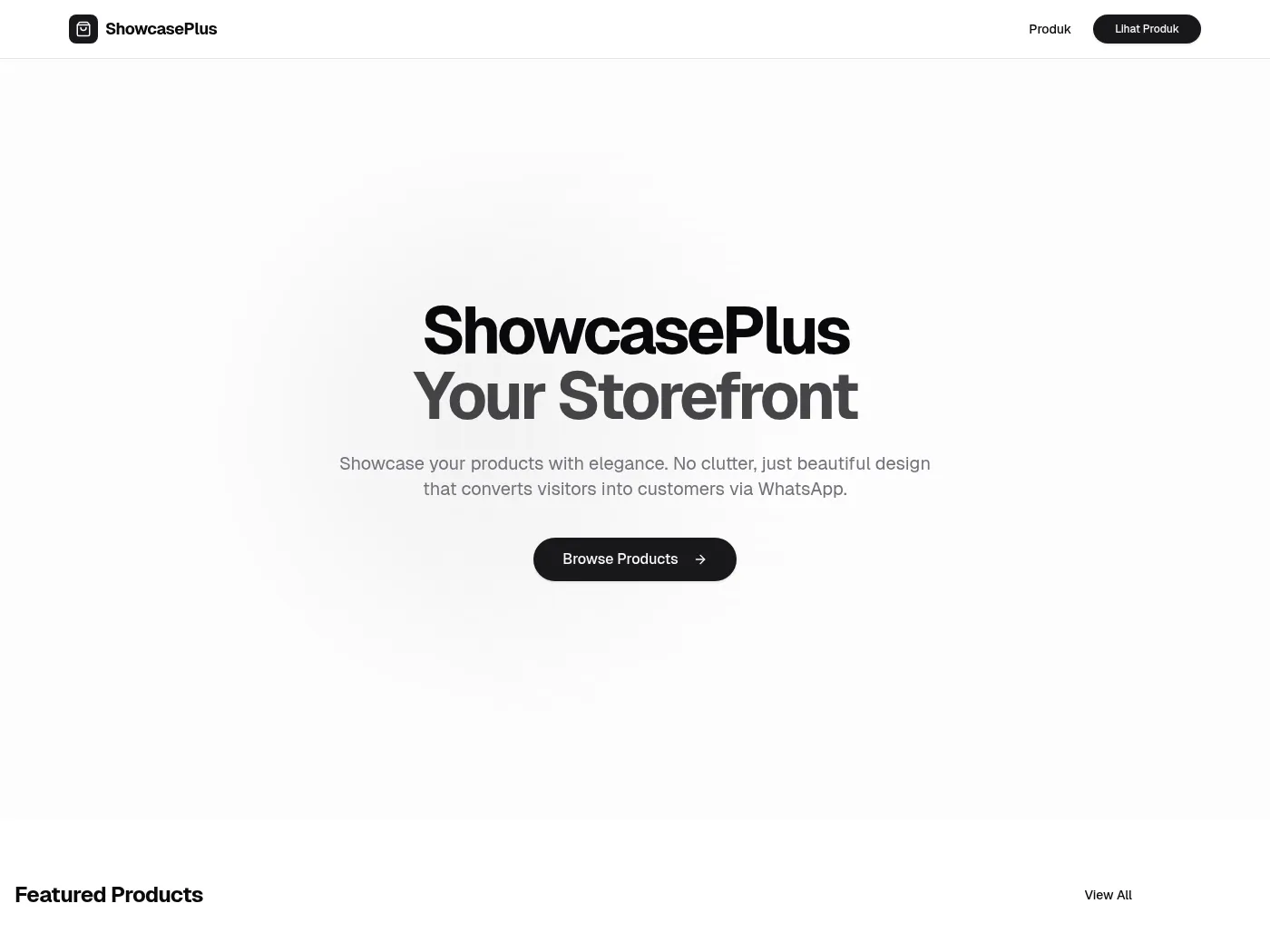 ShowcasePlus Storefront