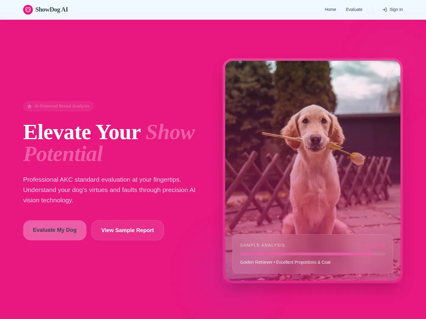 Show Dog AI Evaluator