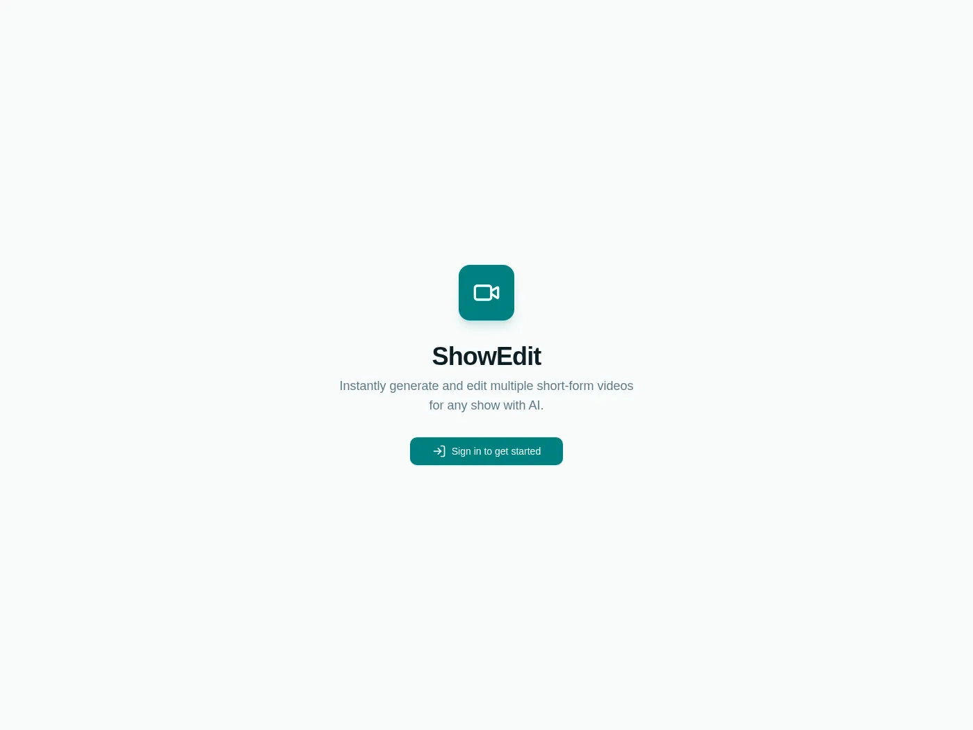 ShowEdit Shorts Generator
