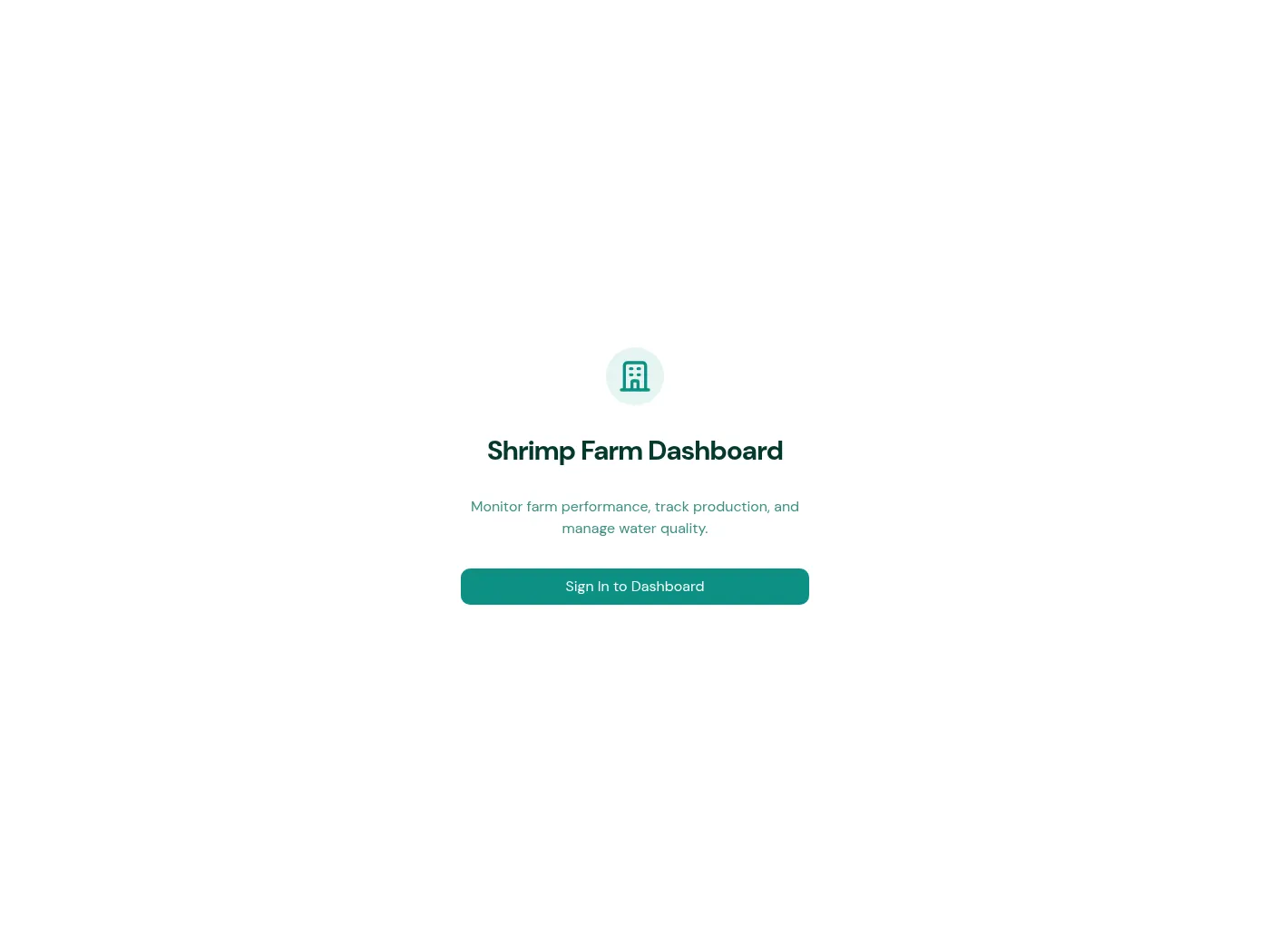 Shrimp Farm Dashboard