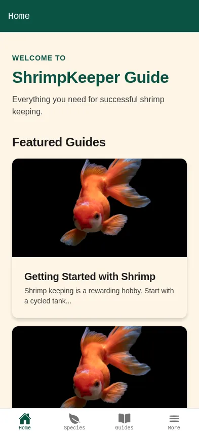 ShrimpKeeper Guide