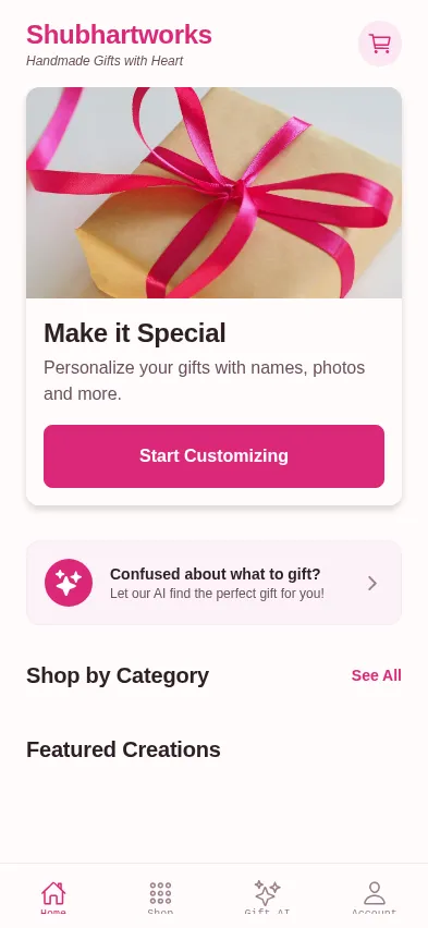Shubhartworks Gift App