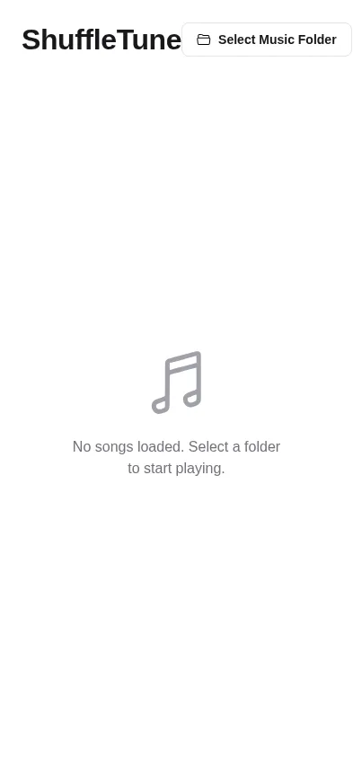 ShuffleTune Player