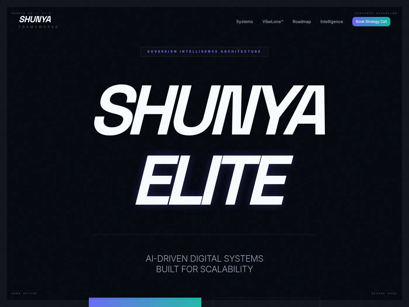 Shunya Frameworks Elite Site