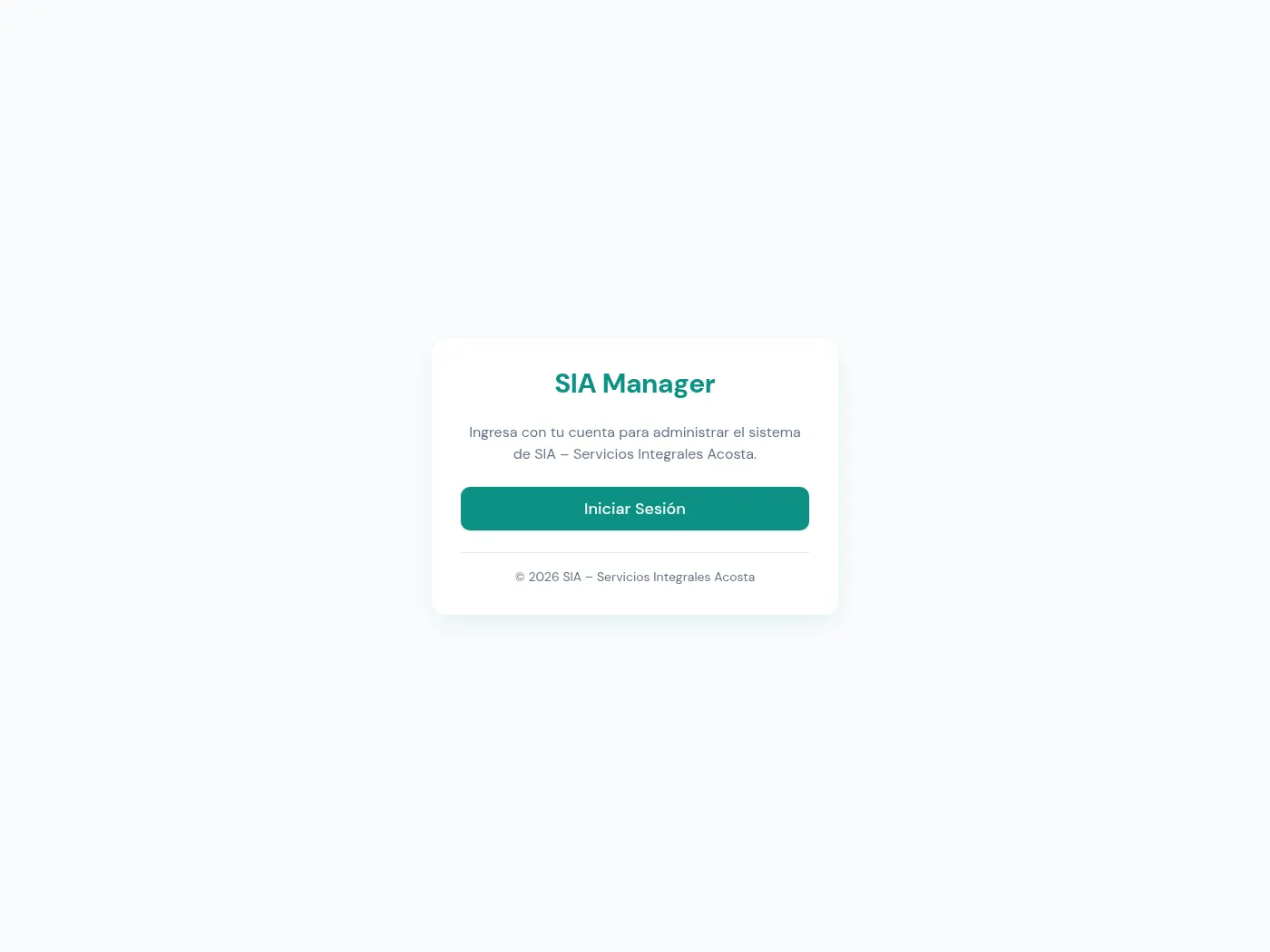 SIA Service Dashboard