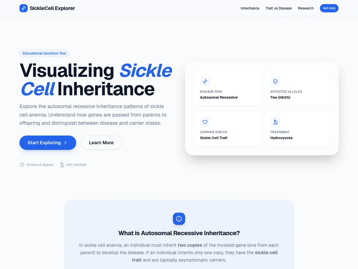 Sickle Cell Inheritance Explorer