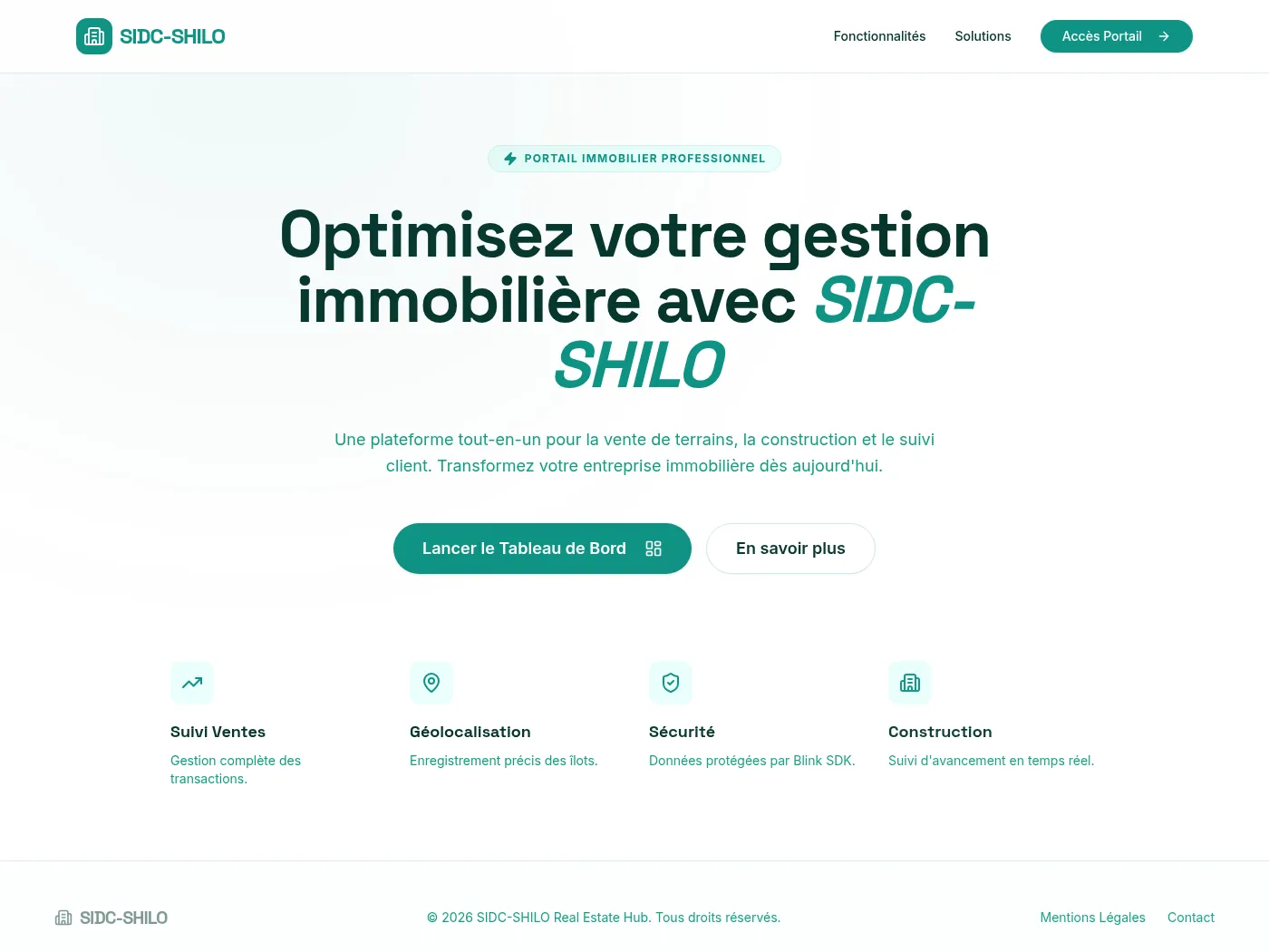 SIDC-SHILO Real Estate Hub