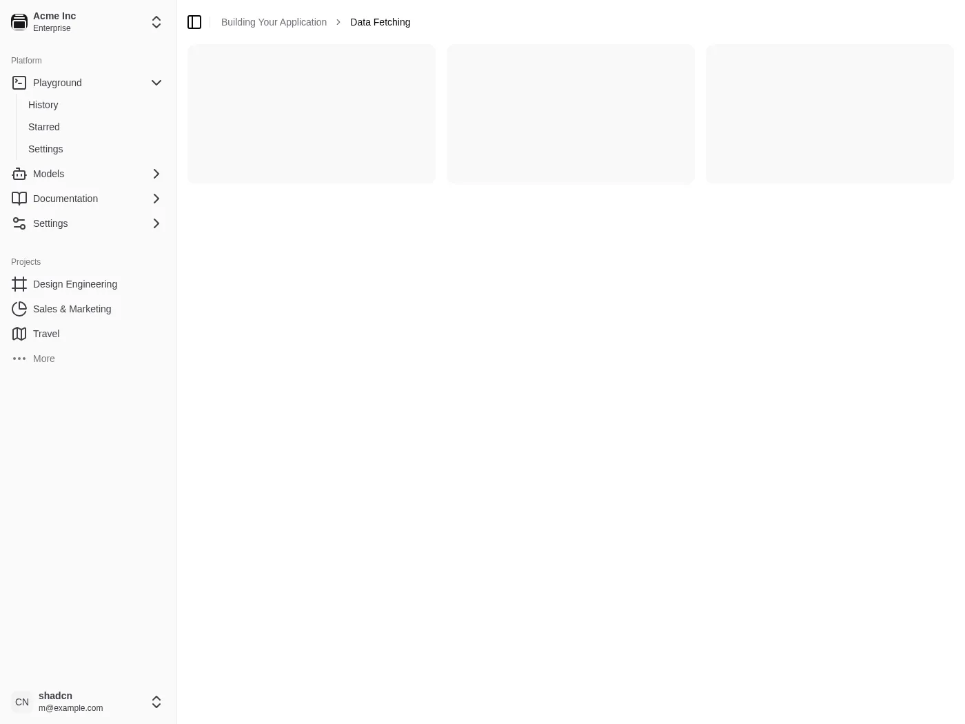 Sidebar UI Kit