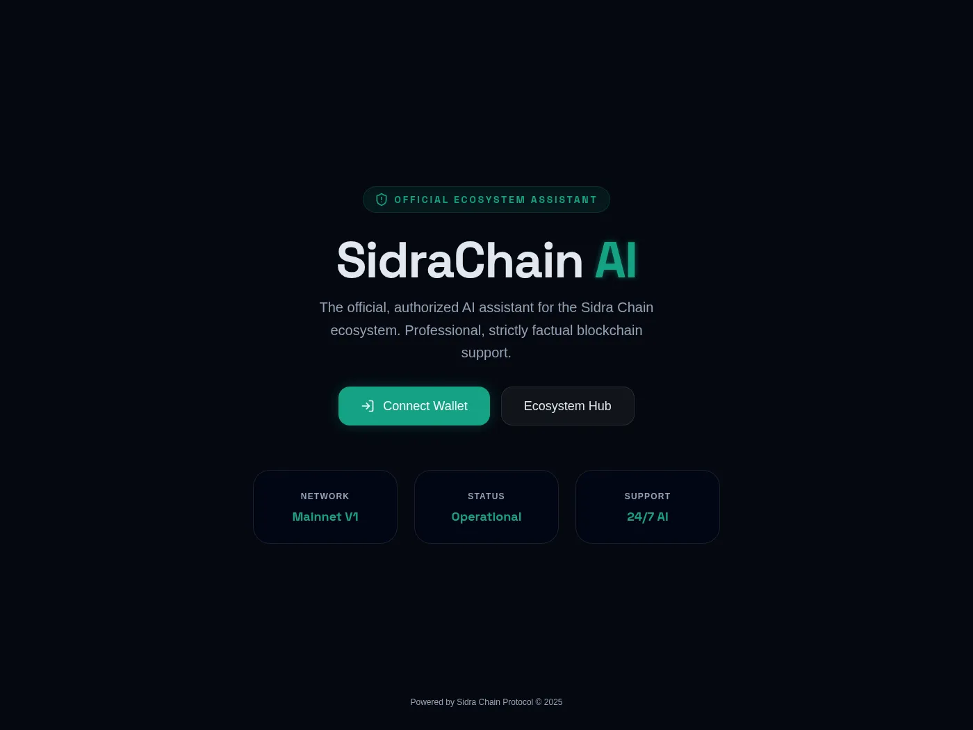 SidraChain Chatbot AI