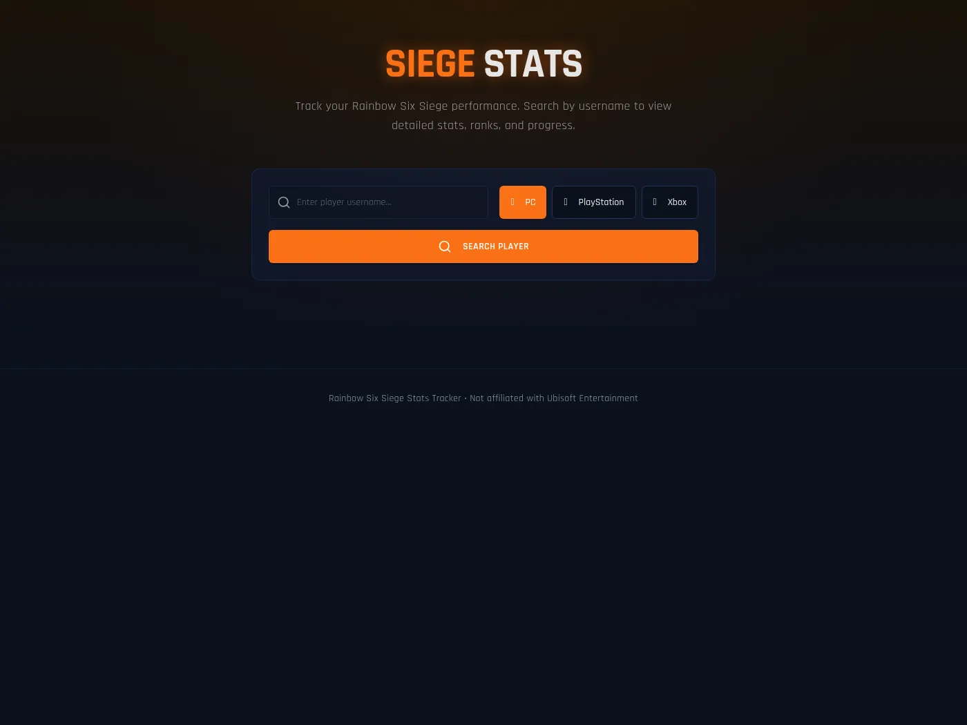 Siege Stats Tracker