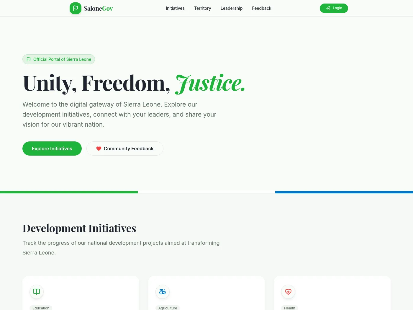 Sierra Leone Gov Portal