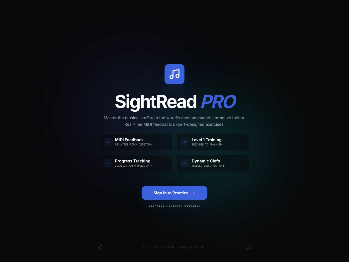 SightRead Pro Trainer