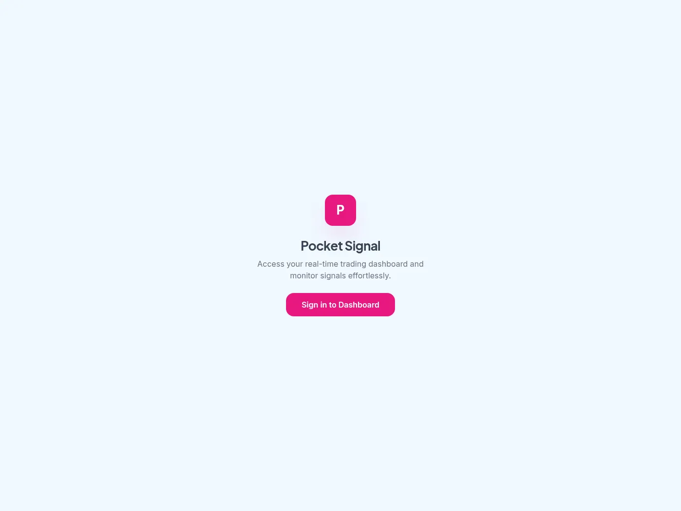 Pocket Option Signal Dashboard