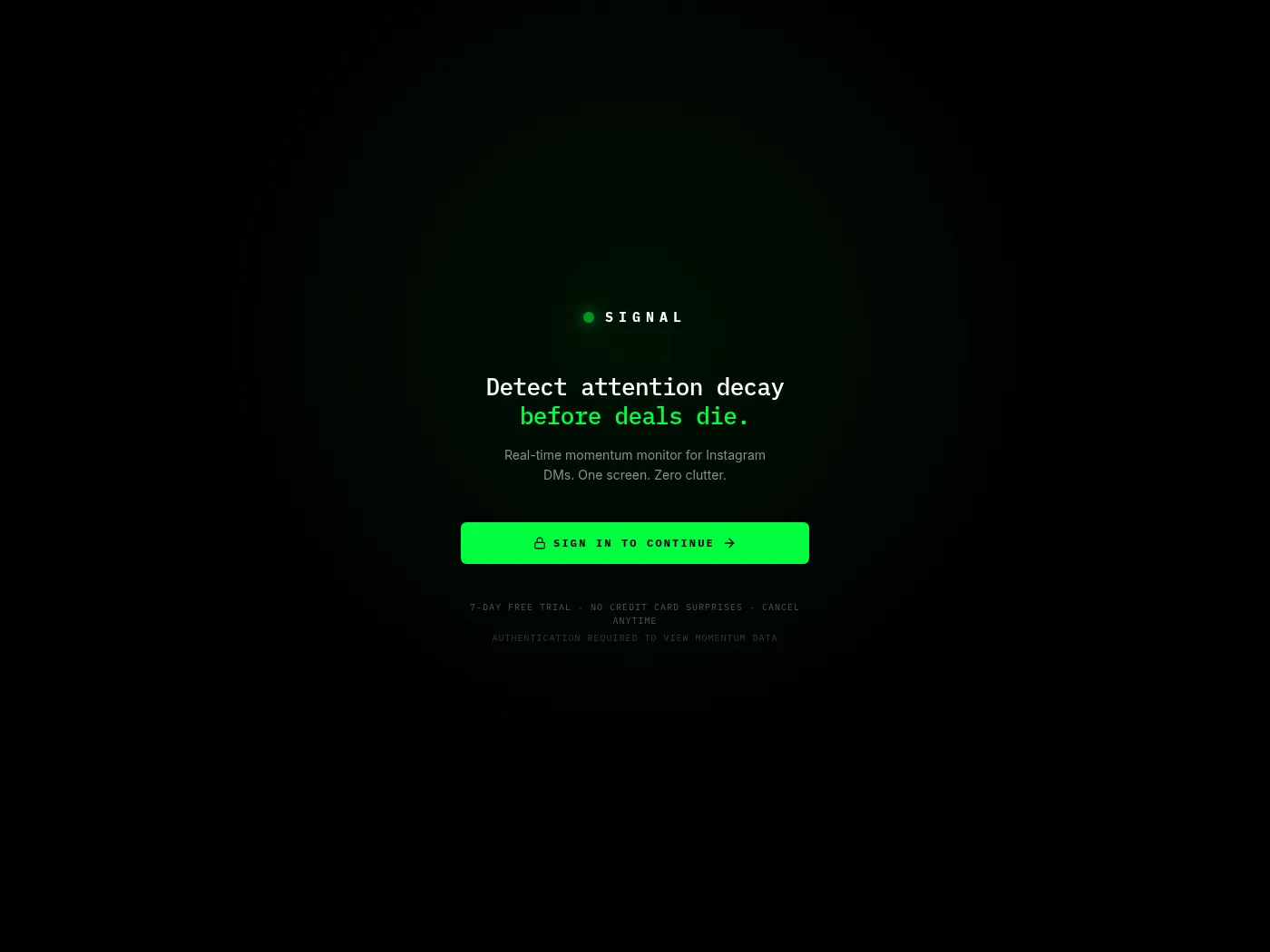 Signal Momentum Monitor