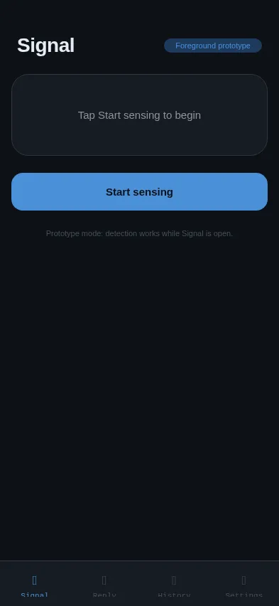 Signal Presence App