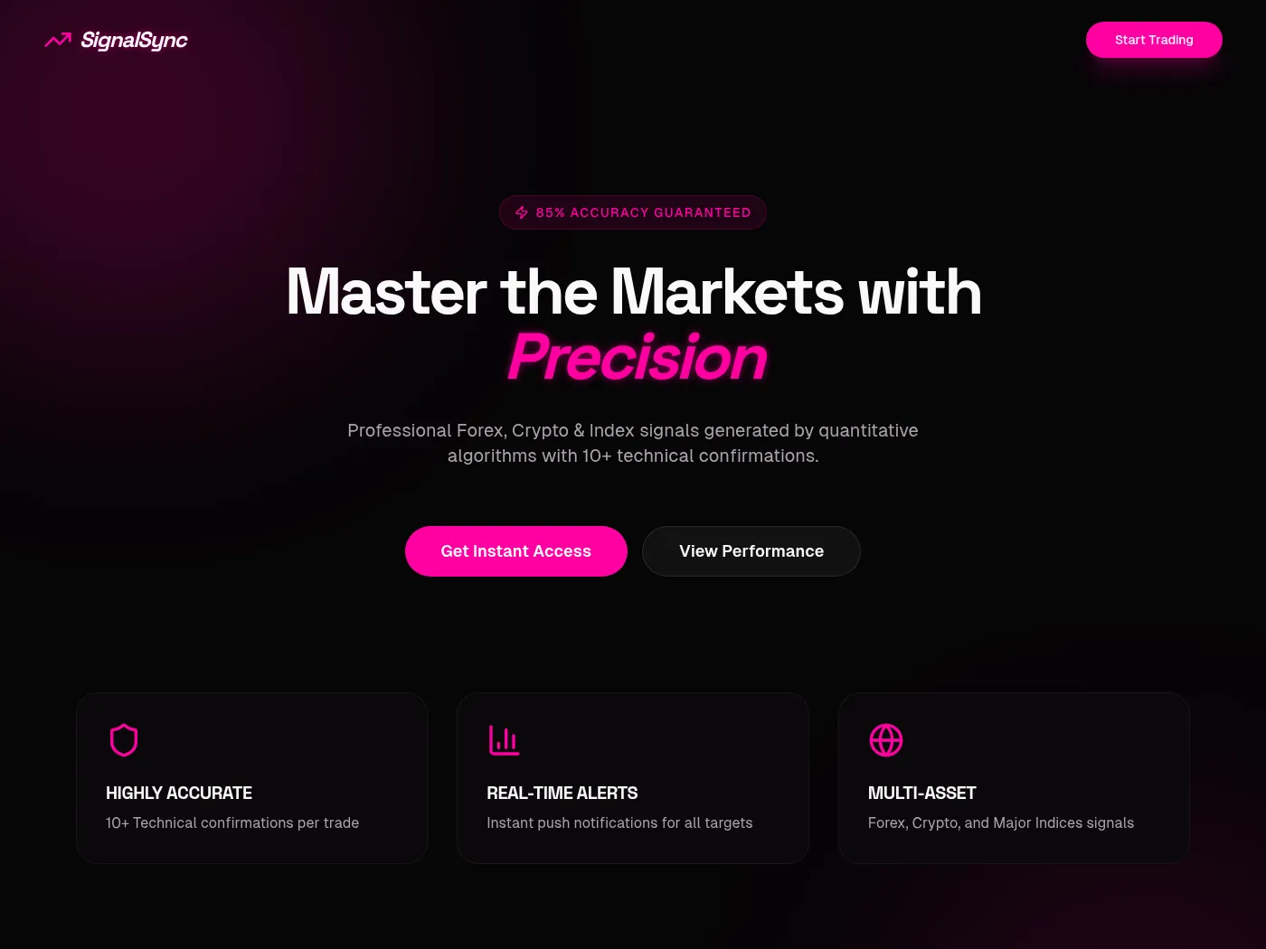 SignalSync FX & Crypto