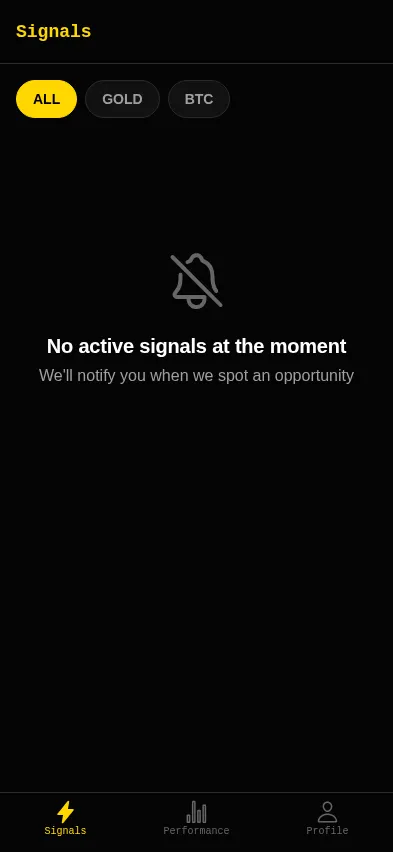 Gold BTC Signal App