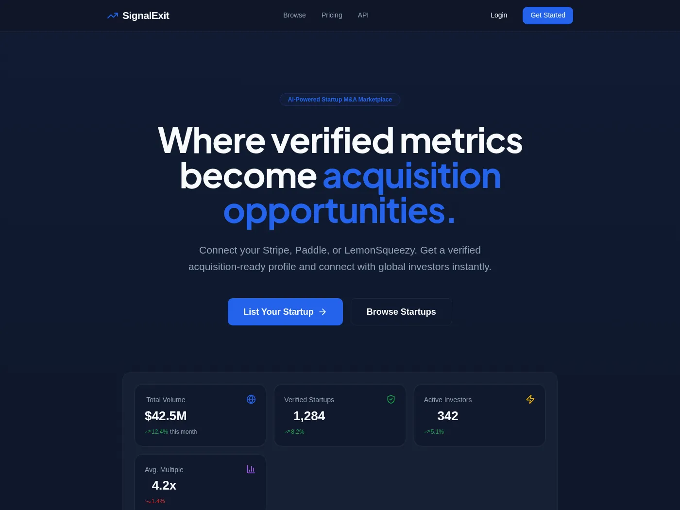 SignalExit Marketplace