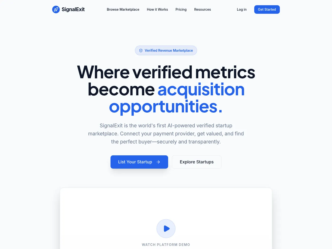 SignalExit M&A Platform