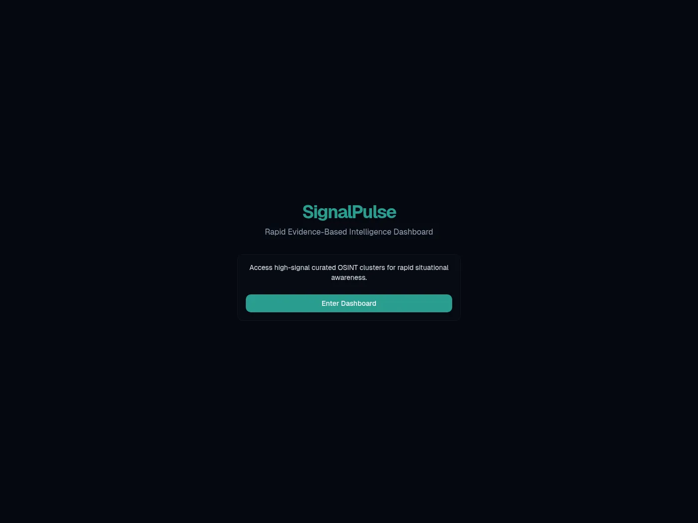 SignalPulse Dashboard