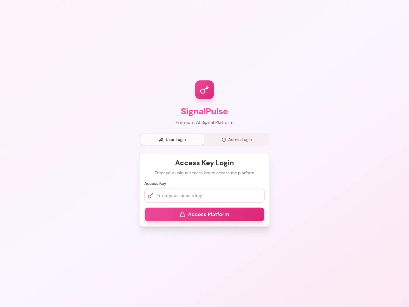 SignalPulse Premium UI