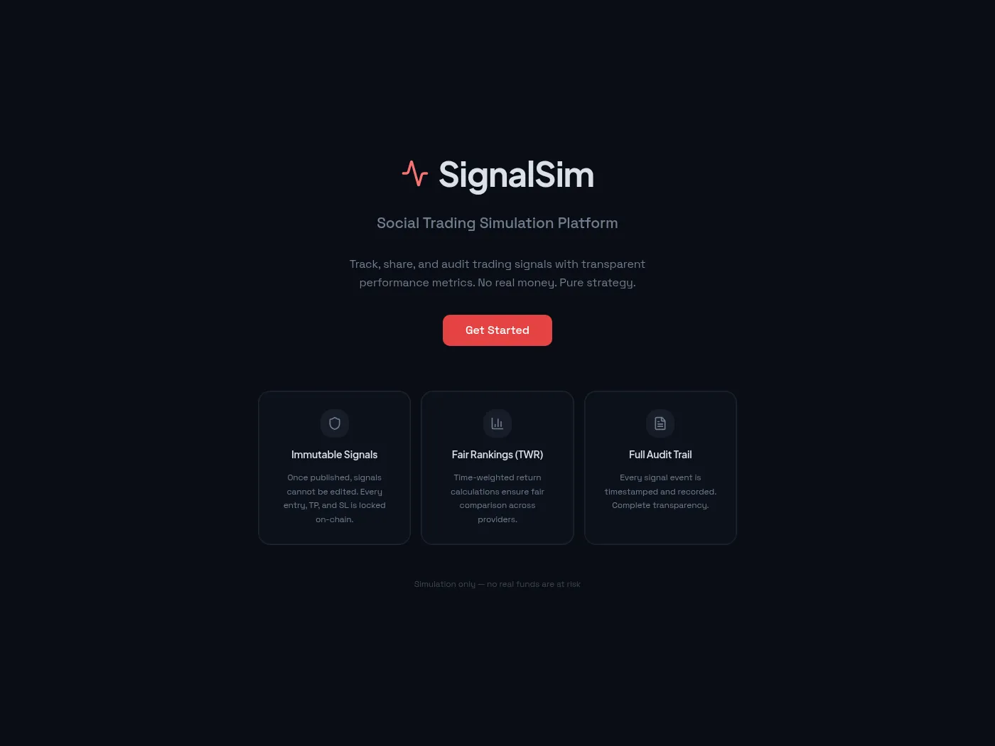 SignalSim Social Platform