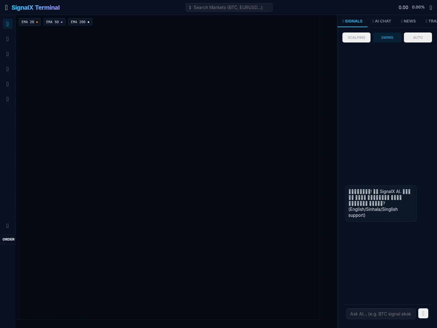 SignalX Trading Terminal