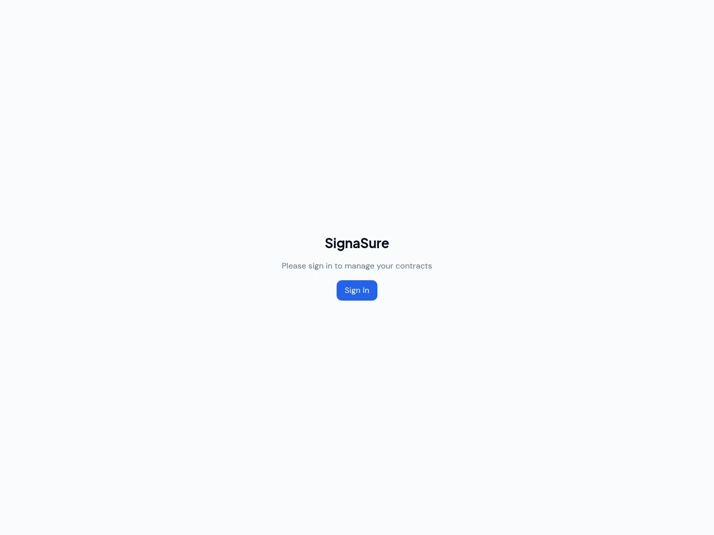 SignaSure Contract Manager