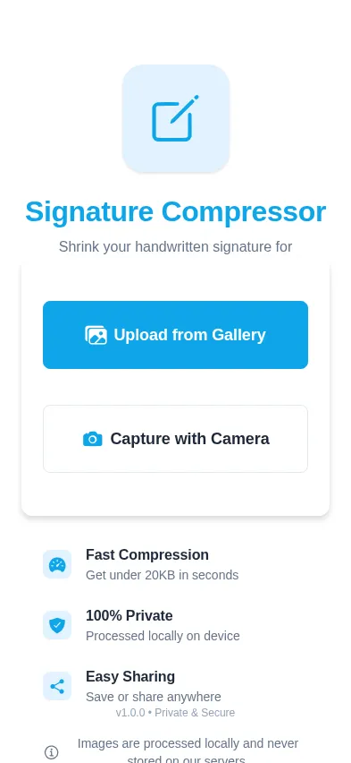 Signature Compressor App