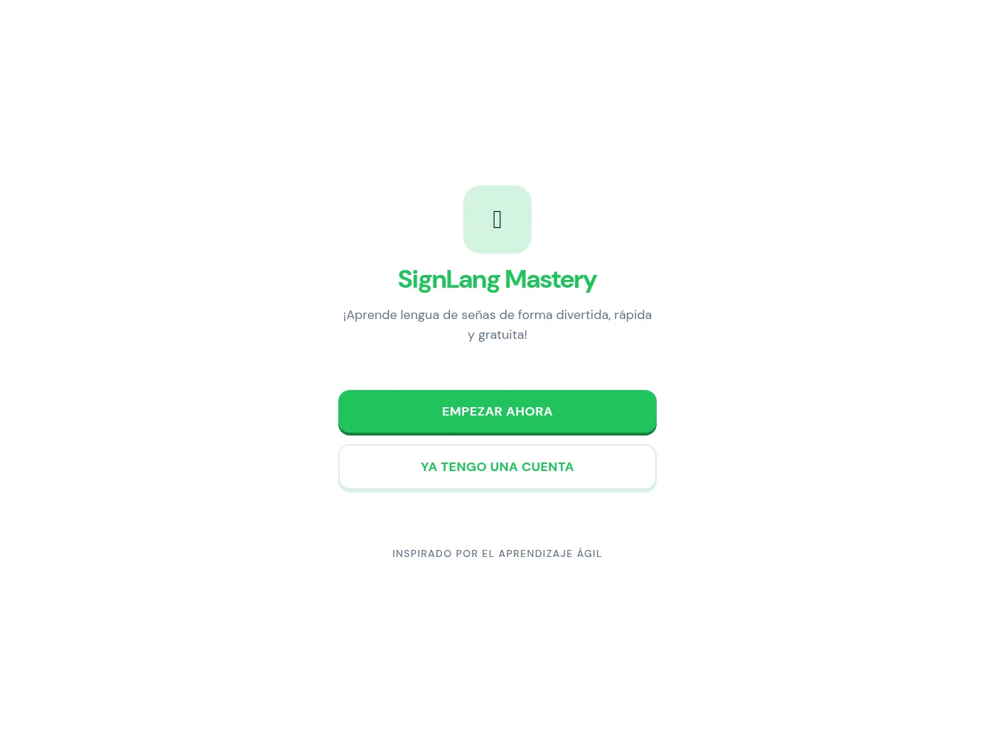 SignLang Mastery App