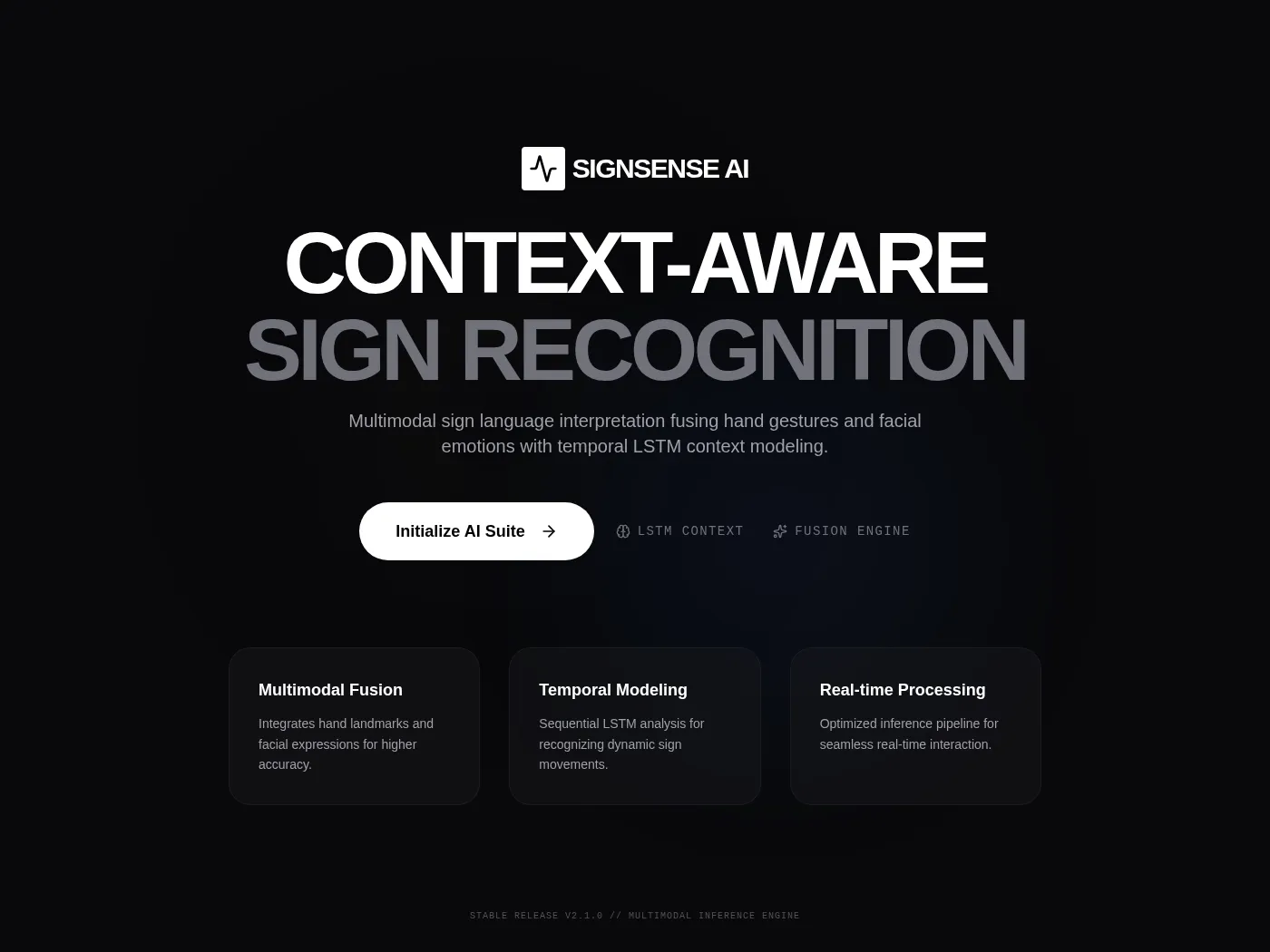 SignSense AI Suite