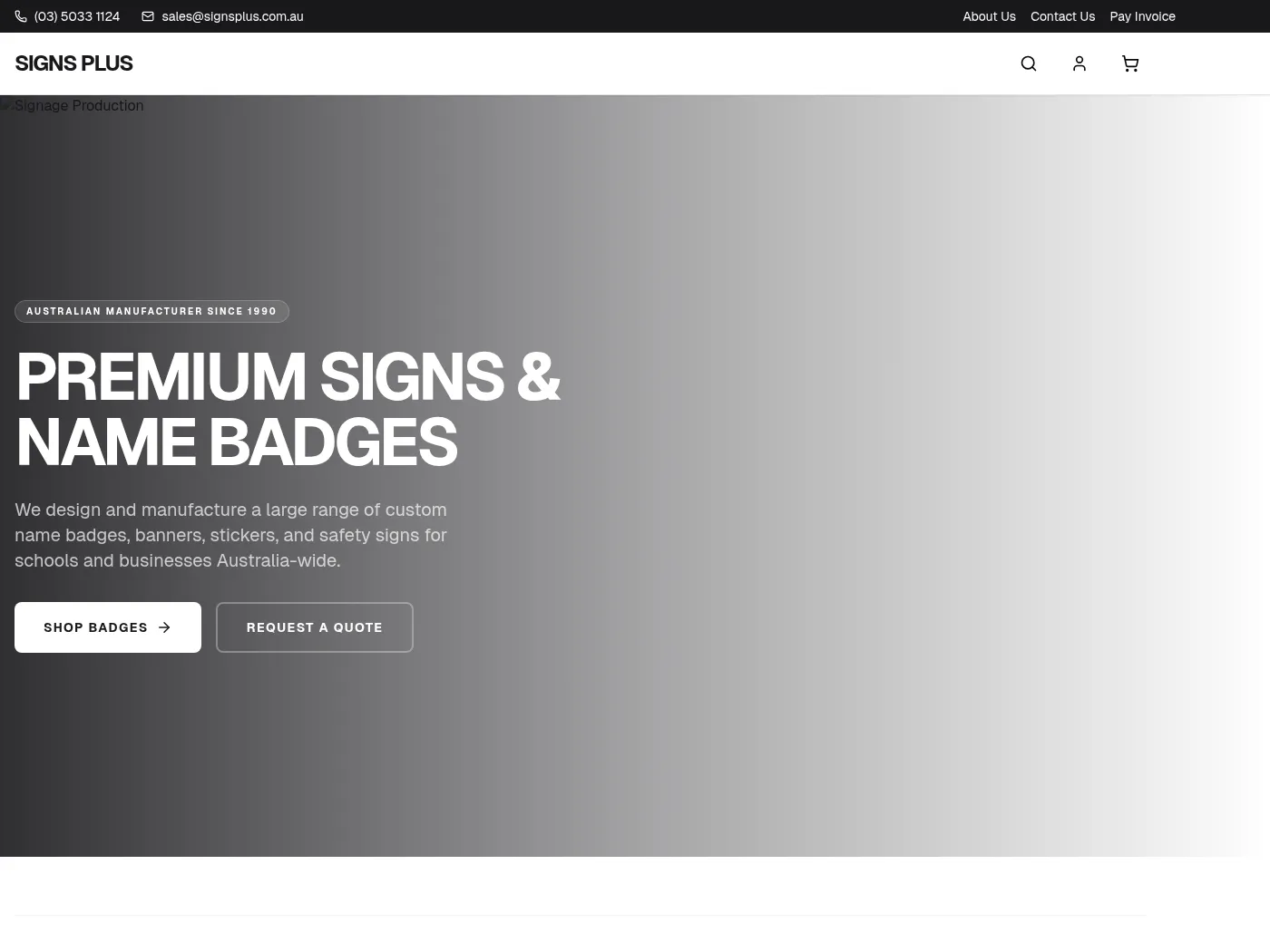 SignsPlus Webstore