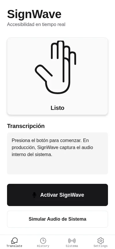 SignWave App
