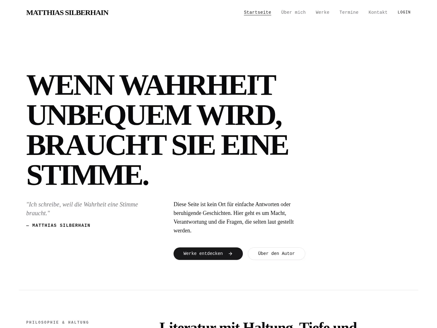 Silberhain Web App