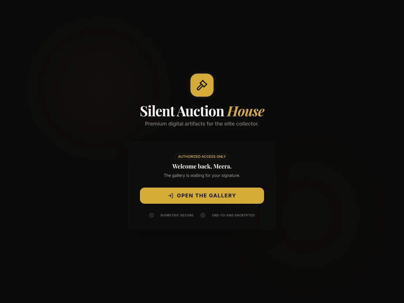 Silent Auction House