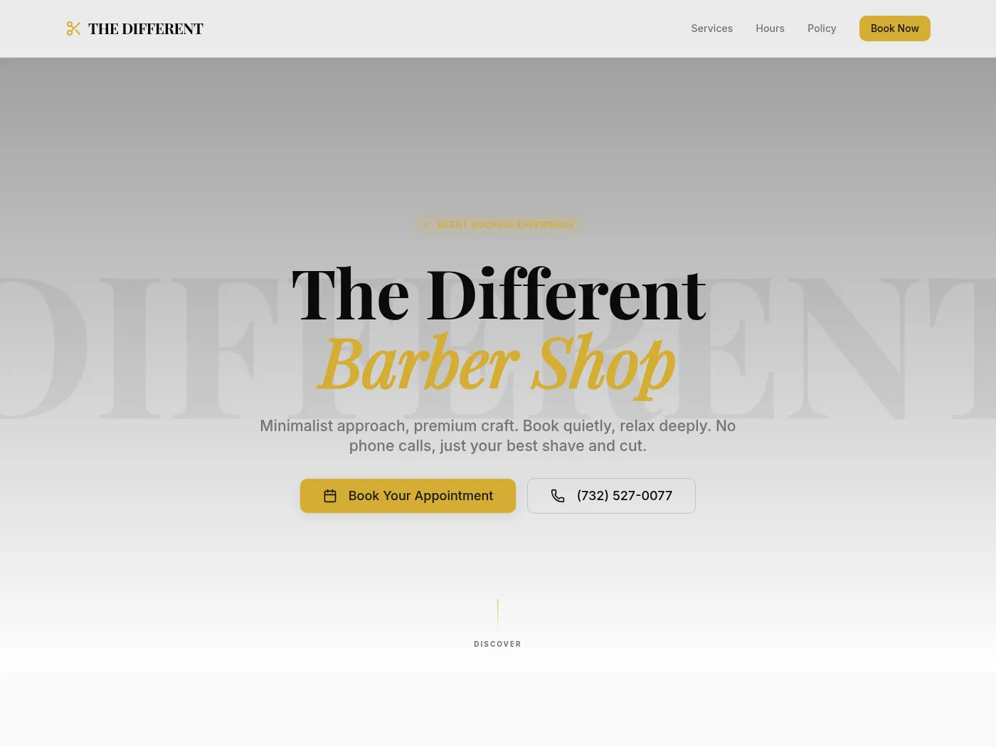 Silent Barber Booking