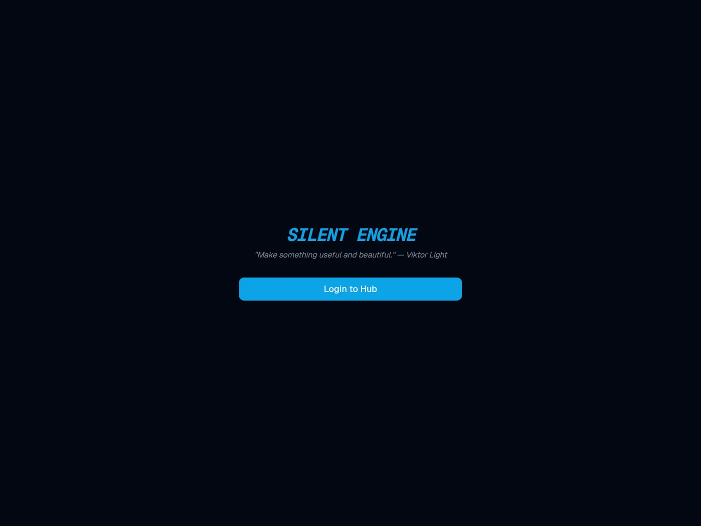 Silent Engine Control Hub
