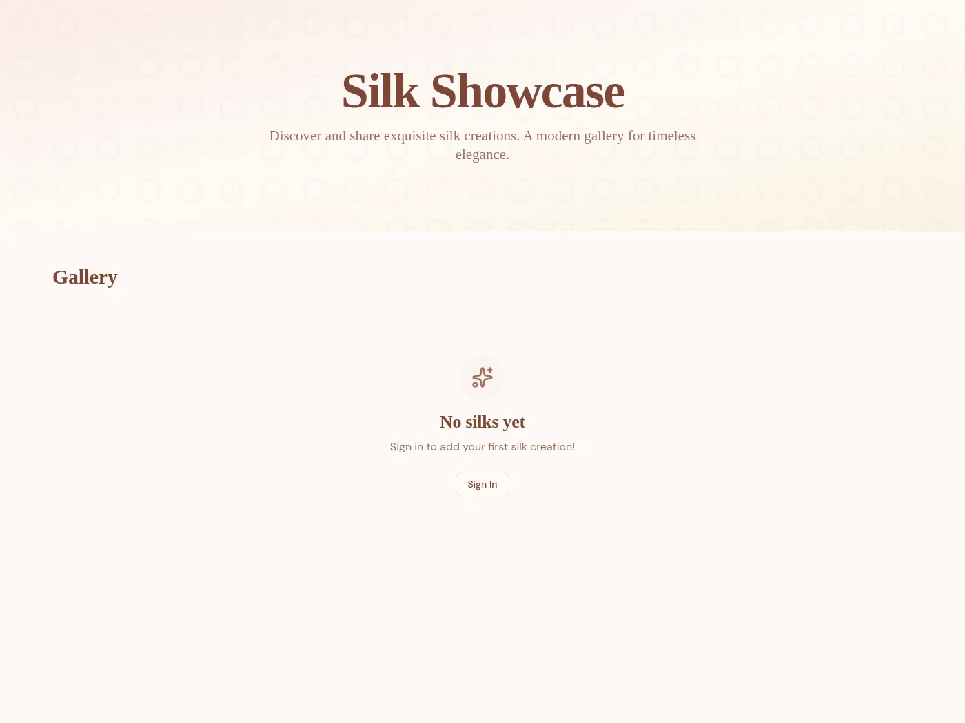 Silk Showcase Web