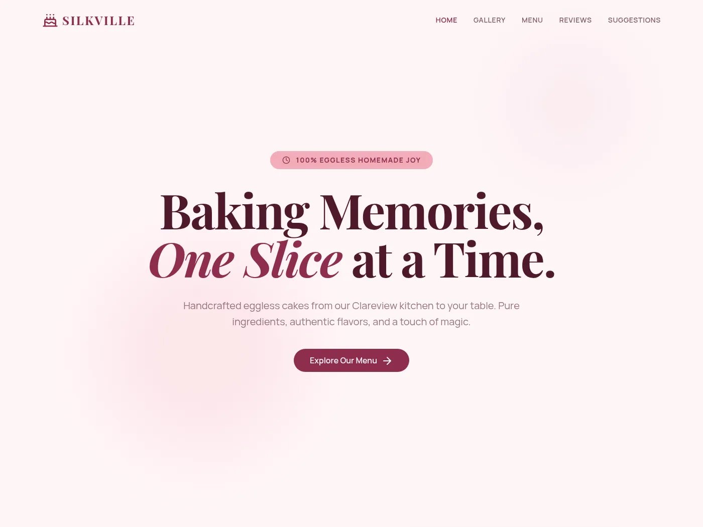 Silkville Cakes Site