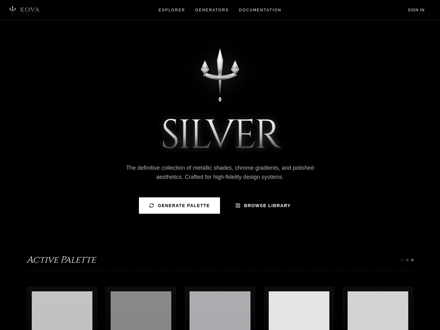 Silver Palette