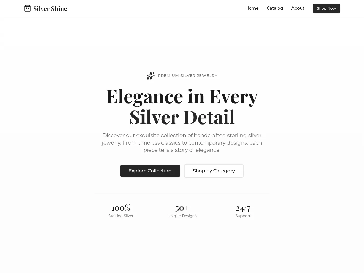 Silver Shine Webstore