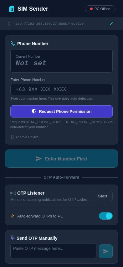 SIM Data Sender App