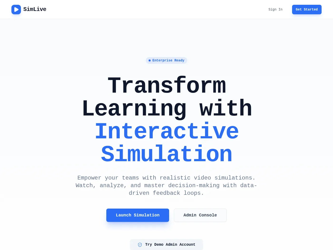 SimLive Simulation Platform